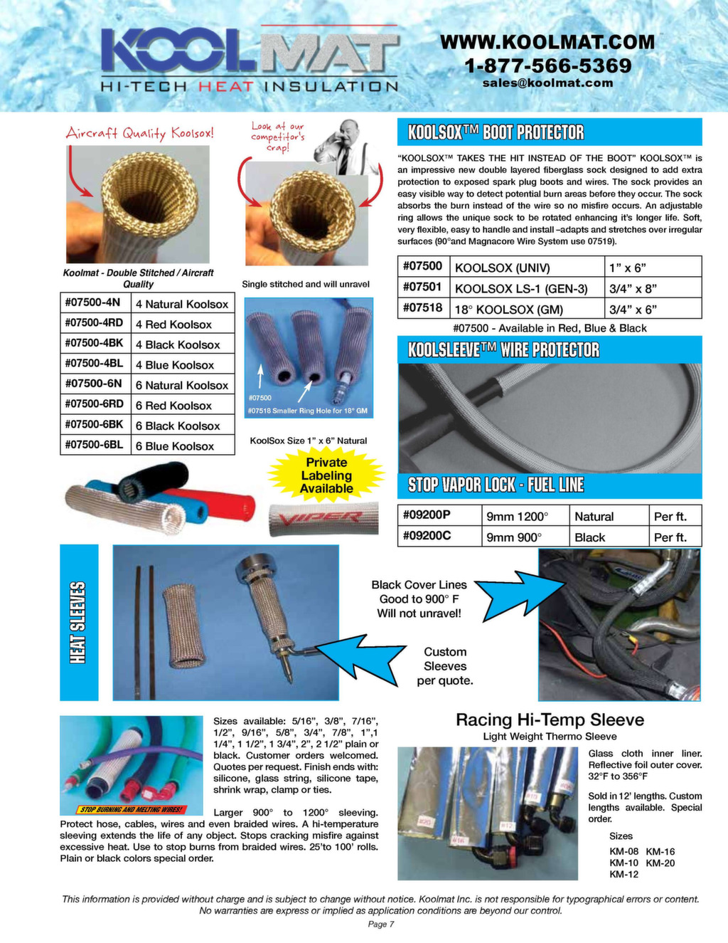 Catalog | Heat Resistant Products | Heat Shielding Kits